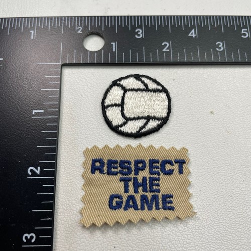 Small Volleyball Patch + Small Cut-From-Hat “Respect The Game” Patch ...