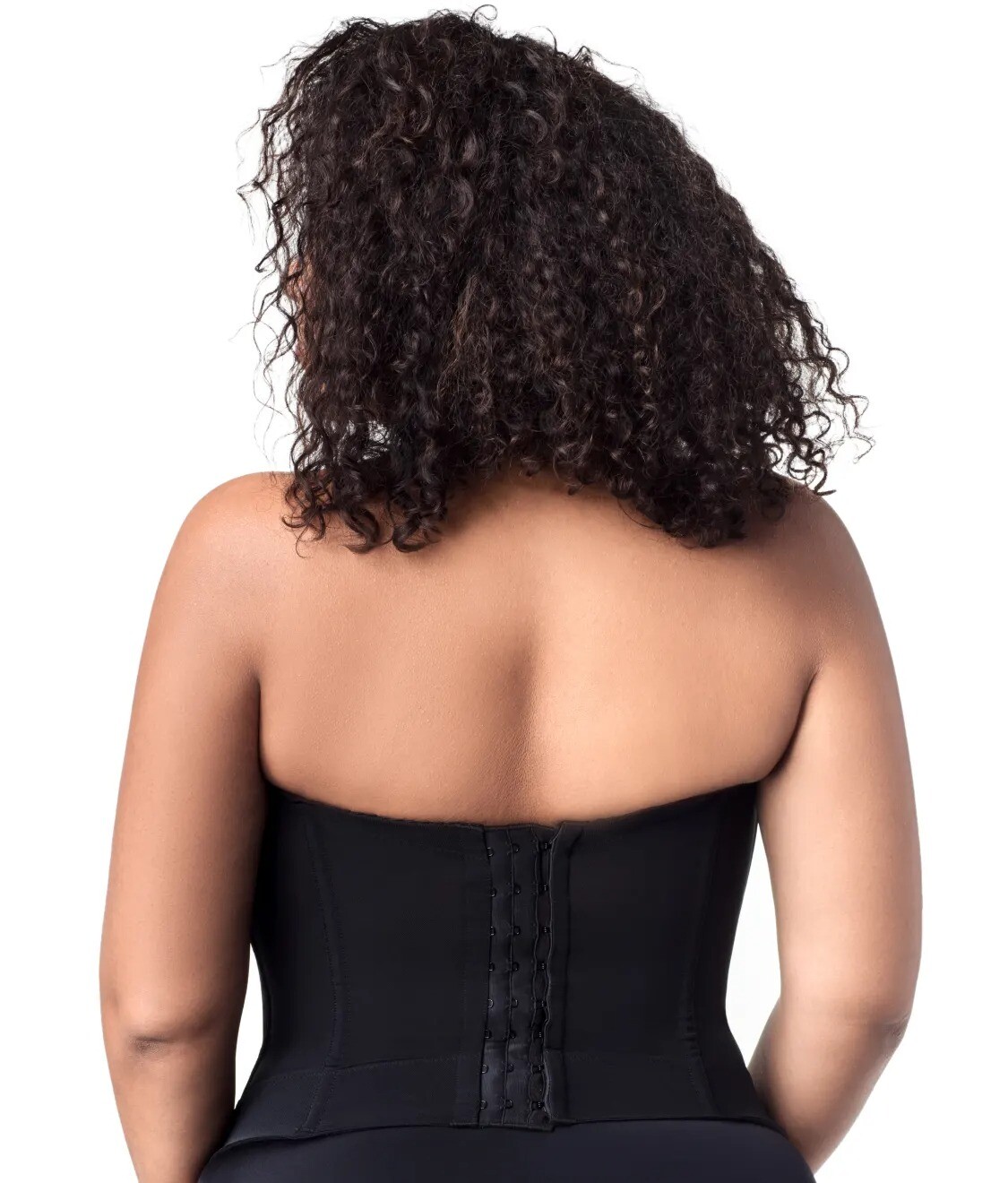 Elila BLACK Molded Strapless Longline Underwire Bra, US 42F, UK 42E ...