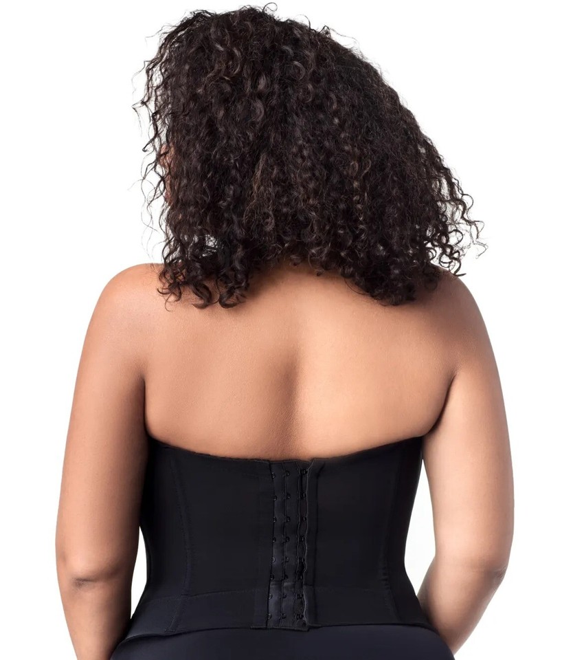 Elila BLACK Molded Strapless Longline Underwire Bra, US 42F, UK 42E ...