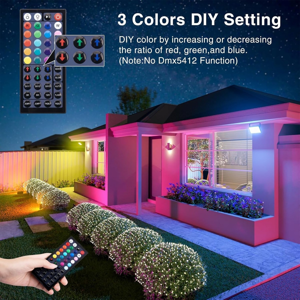 Color Adjustable Led Flood Lights 30W RGB LED Flood Light (US ONLY)