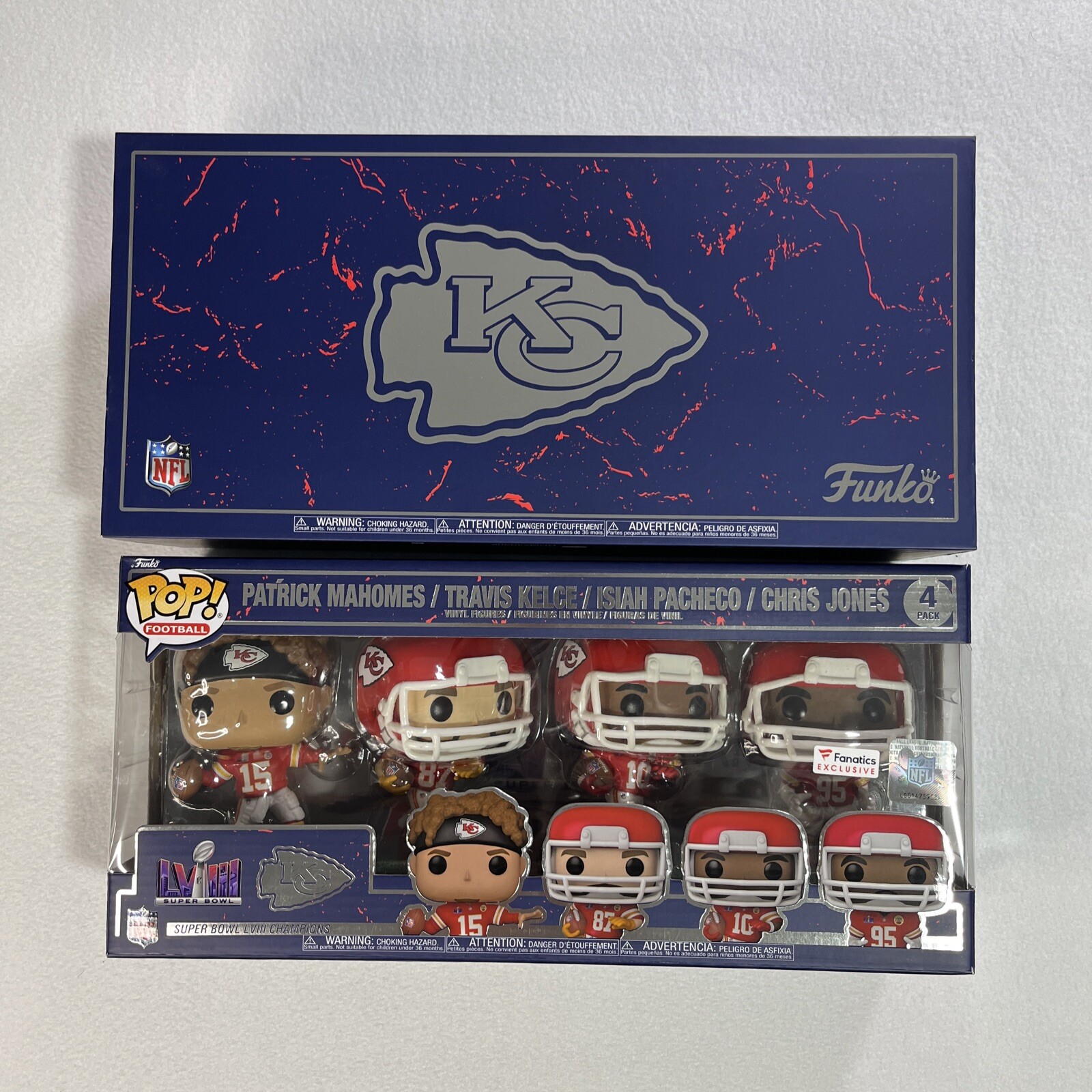 Funko POP! NFL Kansas City Chiefs Super Bowl Mahomes Kelce Jones ...