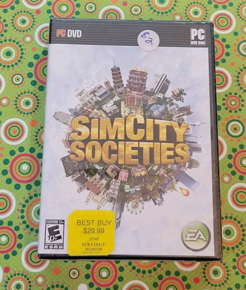 Simcity Societies Sim City Societies (PC DVD Rom, 2007) Big Box EA