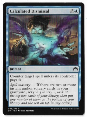 MTG Calculated Dismissal Magic Origins (ORI) Common Magic Card #048/272 ...