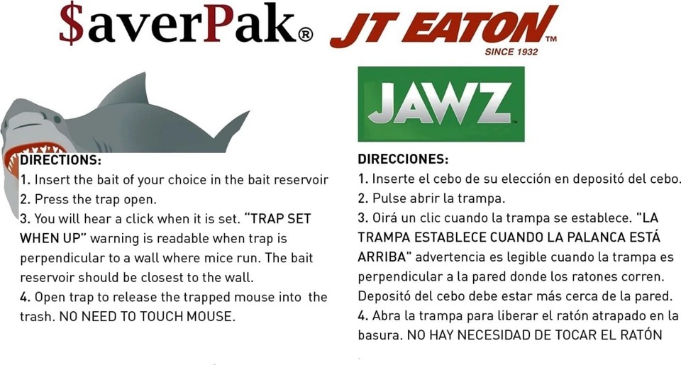 Extra Large Rat And Chipmunk Trap Mouse Rodent Killer Heavy Duty Pest ...