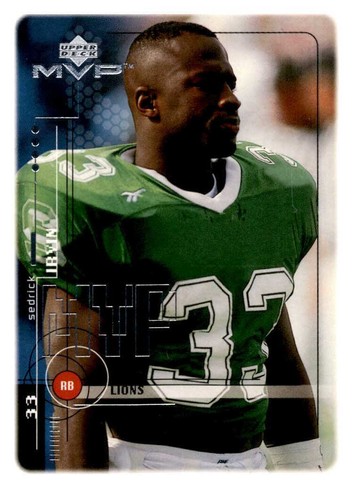 1999 Upper Deck MVP Sedrick Irvin RC 217 | eBay
