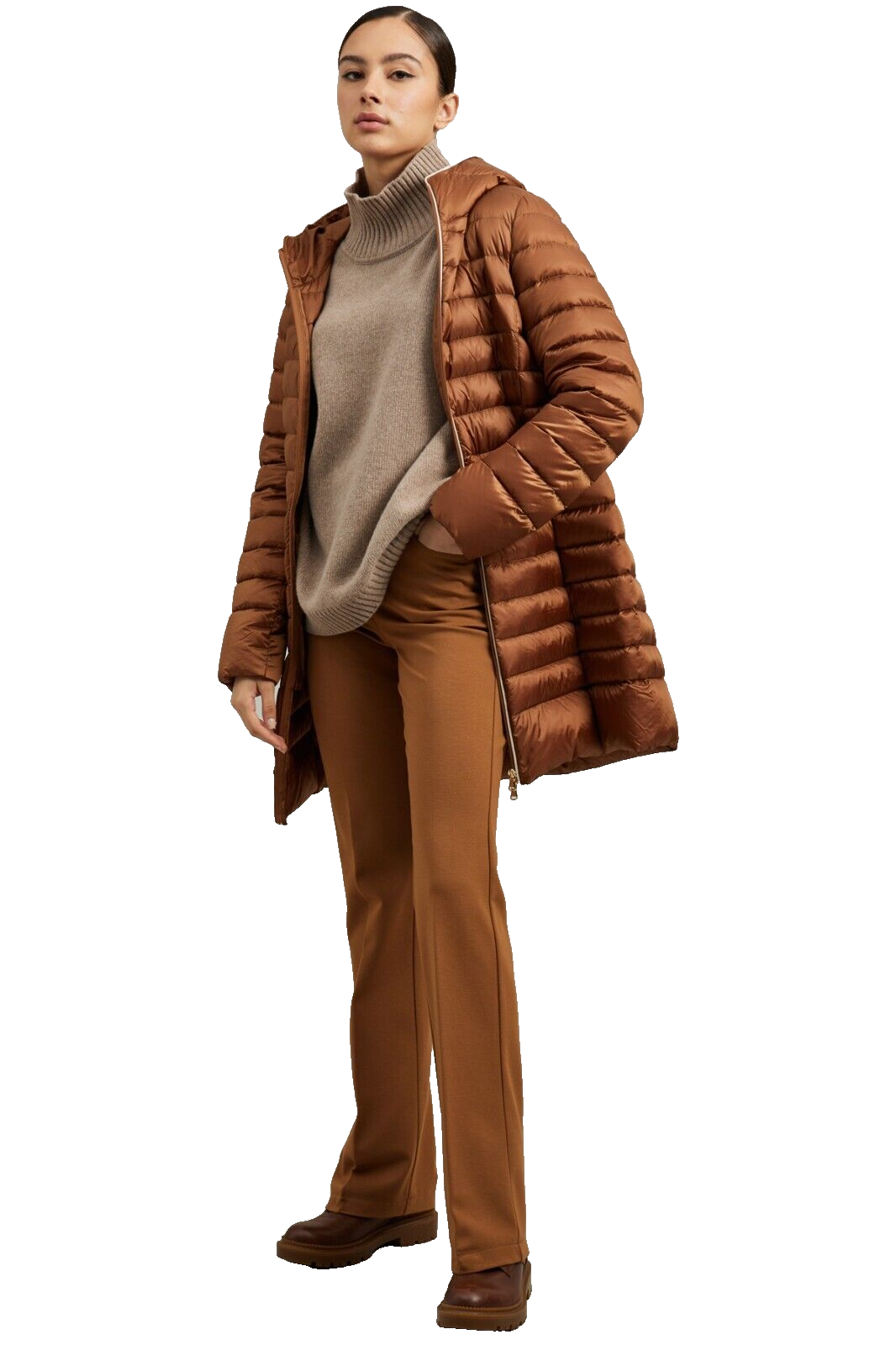 🌟 Marella by MAX MARA Long quilted DOWN jacket Usa8_ It44_ De40_ Uk12 ...