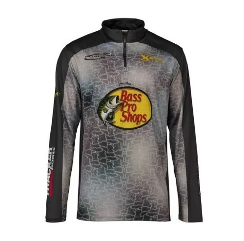 Bass Pro Shops Johnny Morris 1/4 Zip Fishing Jersey Men's size 3XL | eBay