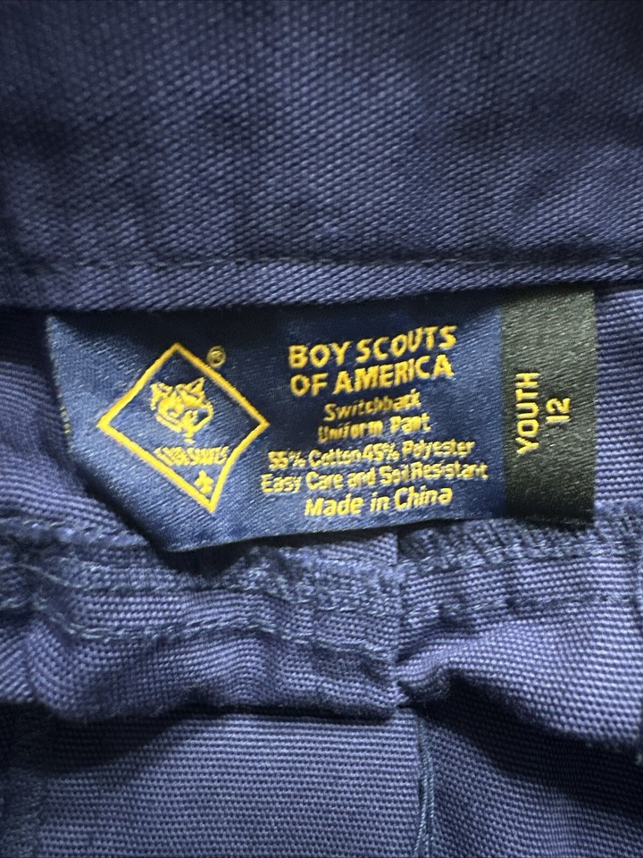 BSA Scouts Of Scouting America Cub Switchback Uniform Pants Youth 12 ...