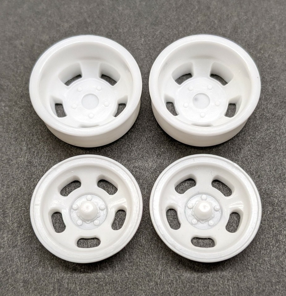 Resin 1/25 5 Slot Drag Wheel Set - Narrow Front & Wide Rear | eBay