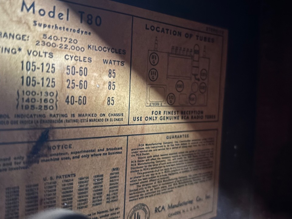 RCA Model T80 | eBay