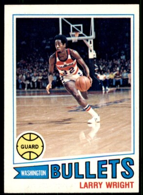 1977-78 Topps Larry Wright Rookie . Washington Bullets #.112 | eBay