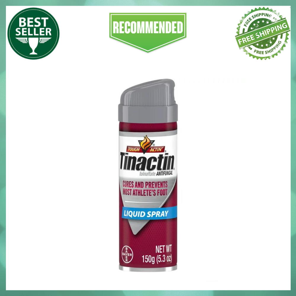 (1 PACK) Tinactin Liquid Foot Spray BIG SIZE, 5.3 Oz, Regular (FREE US ...