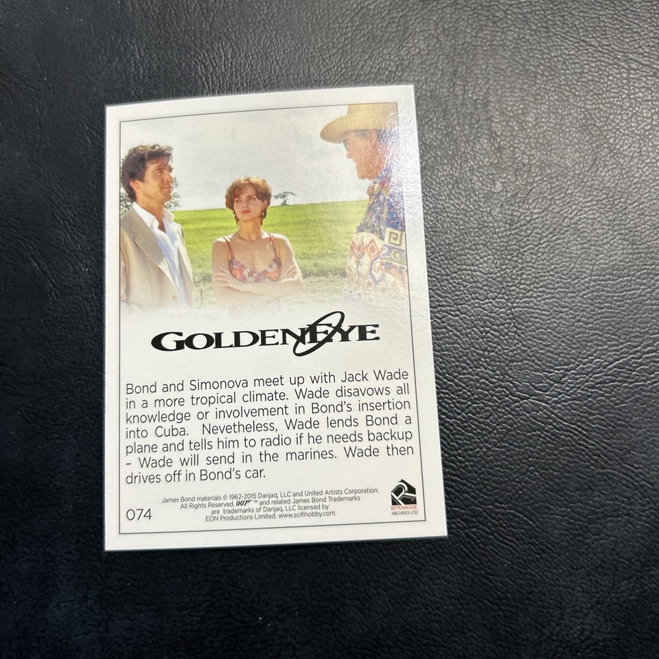 Jb21 James Bond 007 Goldeneye Archives 2015 #074 Simonova Jack Wade | eBay