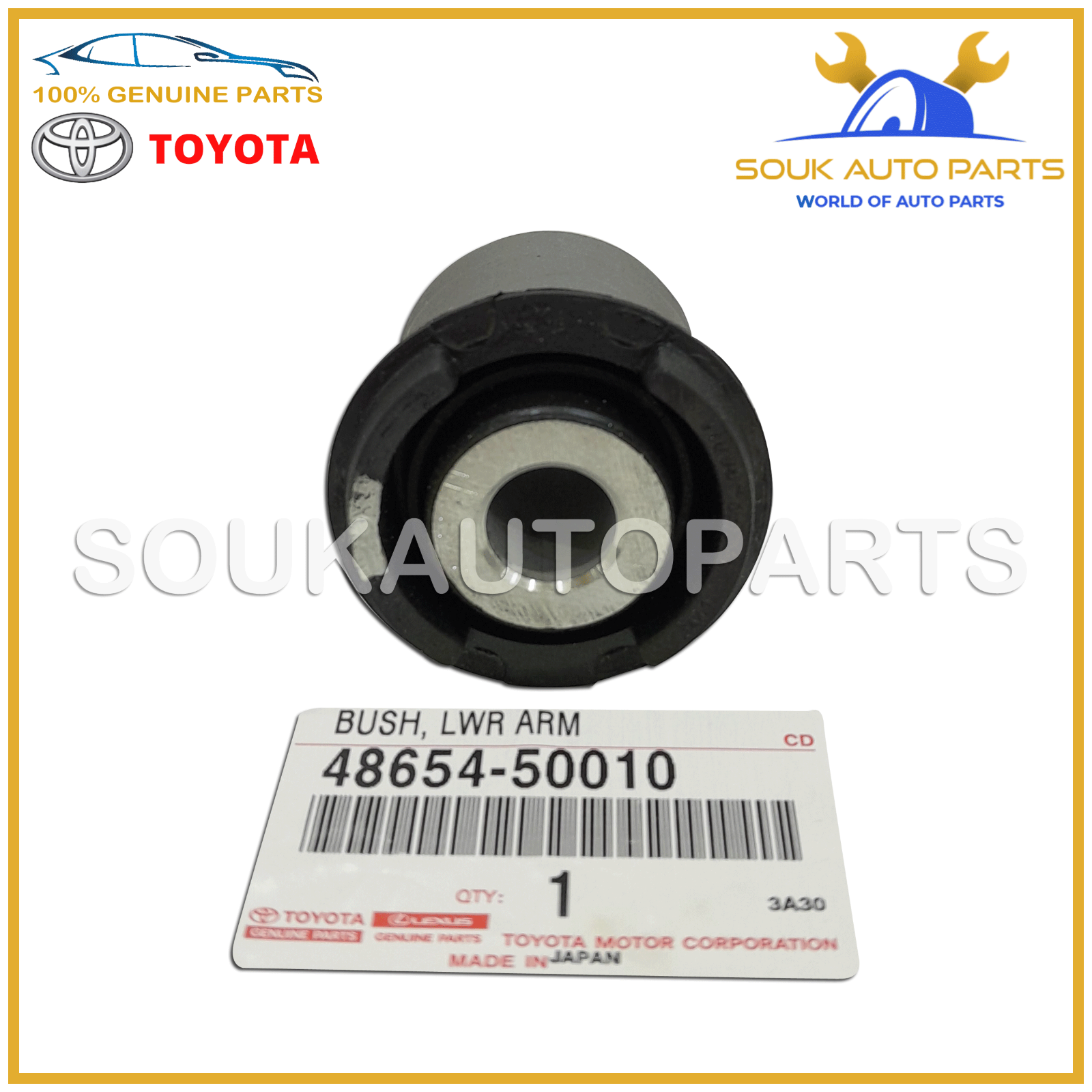 48654-50010 Genuine Toyota BUSH, LOWER ARM 4865450010 CELSIOR LEXUS ...