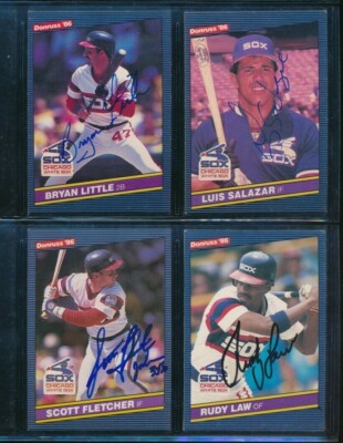 1986 DONRUSS signed auto autograph #452 BRYAN LITTLE 632 282 302 WHITE ...