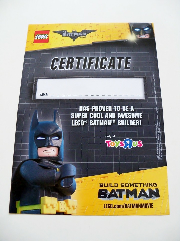 LEGO Rare TRU Batman Emmet’s BatCar w/ Instructions, Mask & Certificate ...