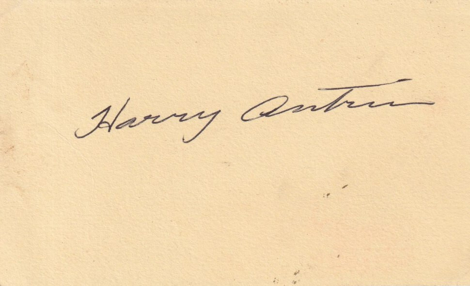 Harry Antrim (The Andy Griffith Show) signed 3x5 index card JSA | eBay