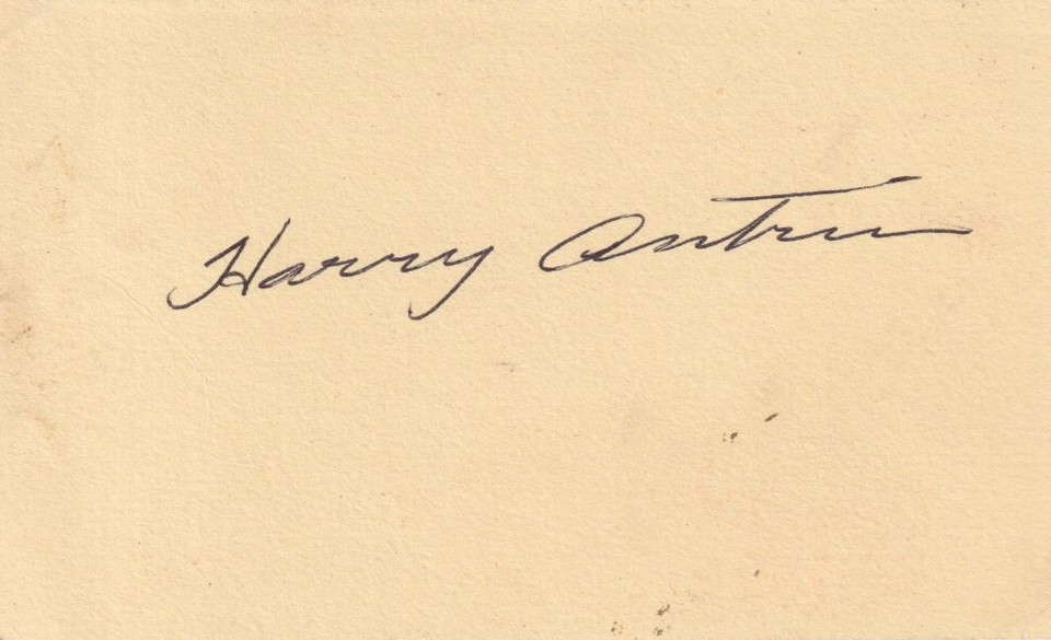 Harry Antrim (The Andy Griffith Show) signed 3x5 index card JSA | eBay