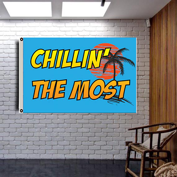 Chillin' The Most Boat Flag 3X5FT 4 College Dorm Frat Man Cave Garage ...
