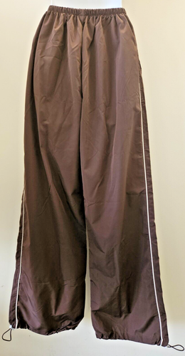 Women’s Brown Wide Leg Pants Size Small w/Pockets Ankle Closure Casual ...