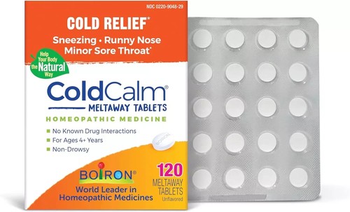 Lot (10) Packs Boiron 120 Tablets Cold Calm Cold Relief Homeopathic ...