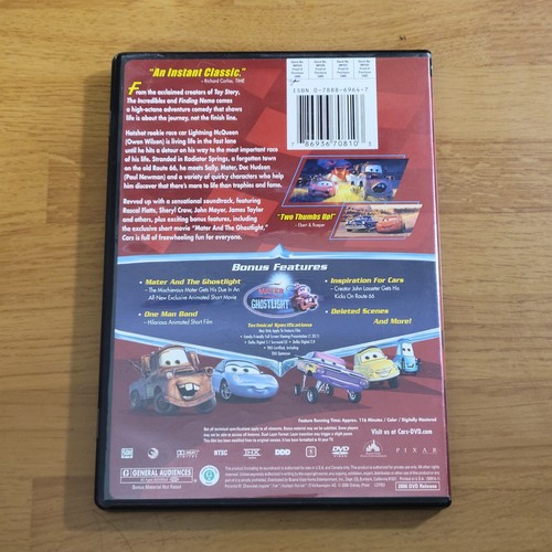 Cars Single-Disc Full Screen Edition DVD Paul Newman Owen Wilson ...