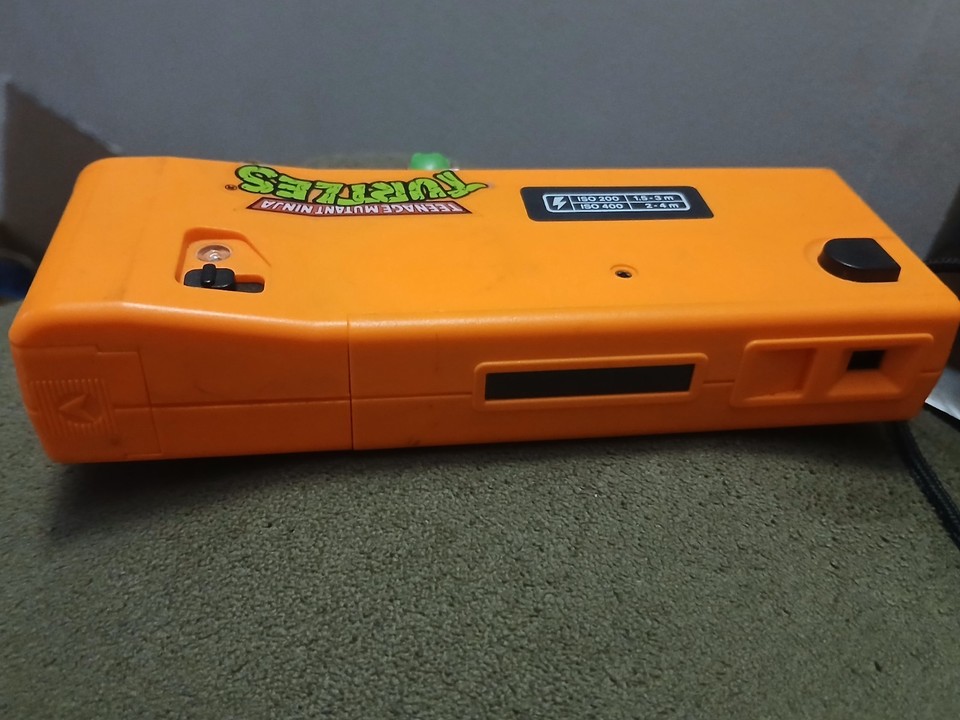 Teenage Mutant Ninja Turtles Orange Electronic Flash Film Camera Tmnt ...