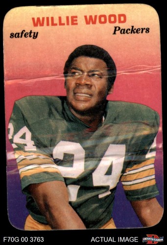 1970 Topps Super Glossy #10 Willie Wood Packers HOF Southern California ...