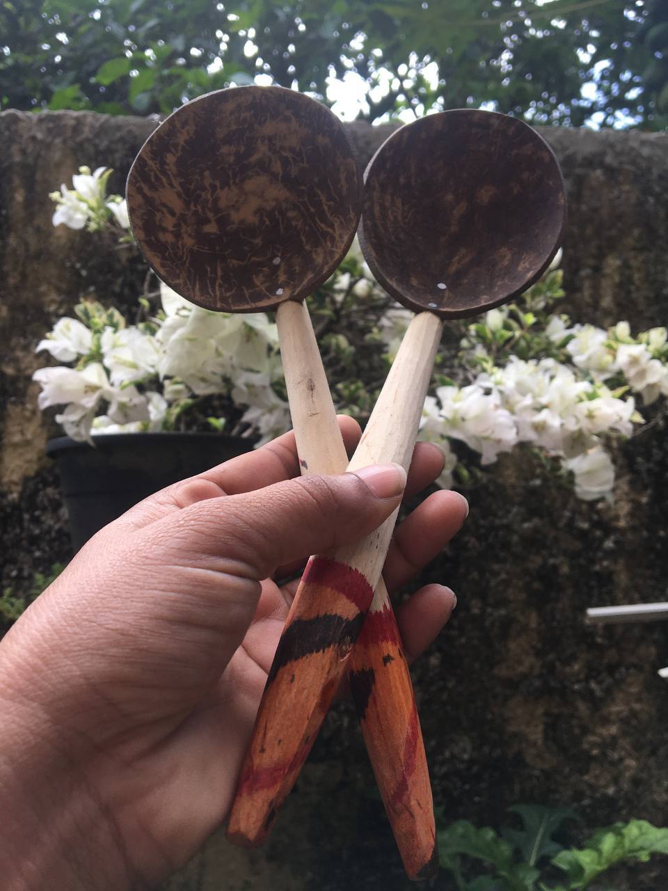100% Eco Friendly Ceylon Handmade Coconut Shell Spoons Kitchen tools ...