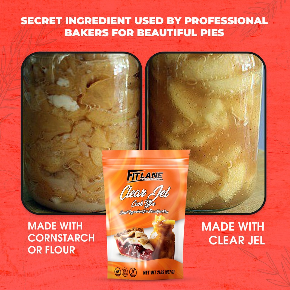 Clear Jel For Canning 4 lbs - Cook Type Corn Starch Powder for Pies and ...