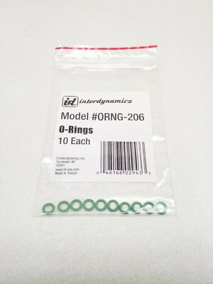 ORNG-206 Interdynamics Green O-Rings - Qty. 10 Pieces | eBay