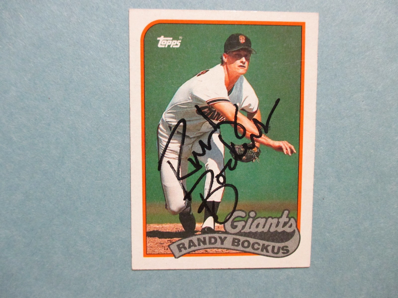 DAVE BRISTOL/ROBBY THOMPSON/CORY SNYDER/RANDY BOCKUS Giants Signed ...