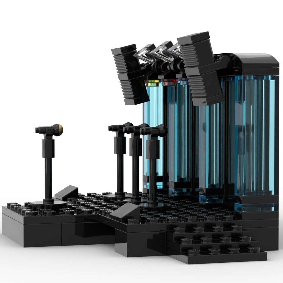 Custom Toy Concert Stage Mic Microphones Speakers Screens Lights Music ...