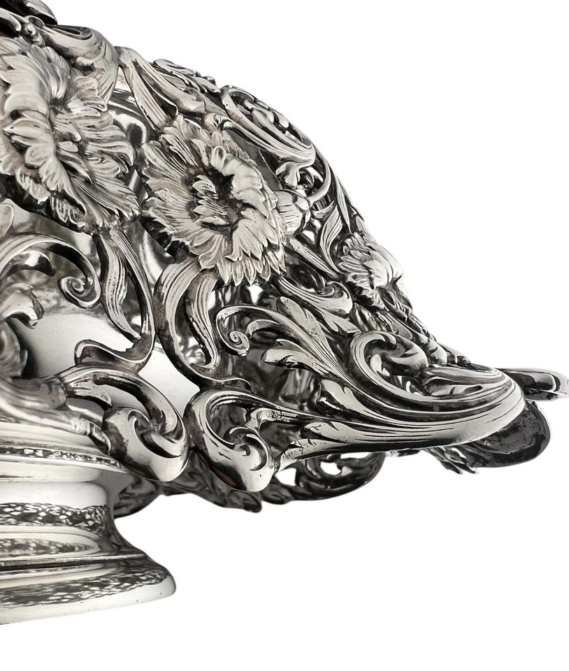 Large Sterling Silver Center pc Reed & Barton 15" Wide x 4 1/4 High" 45 ...