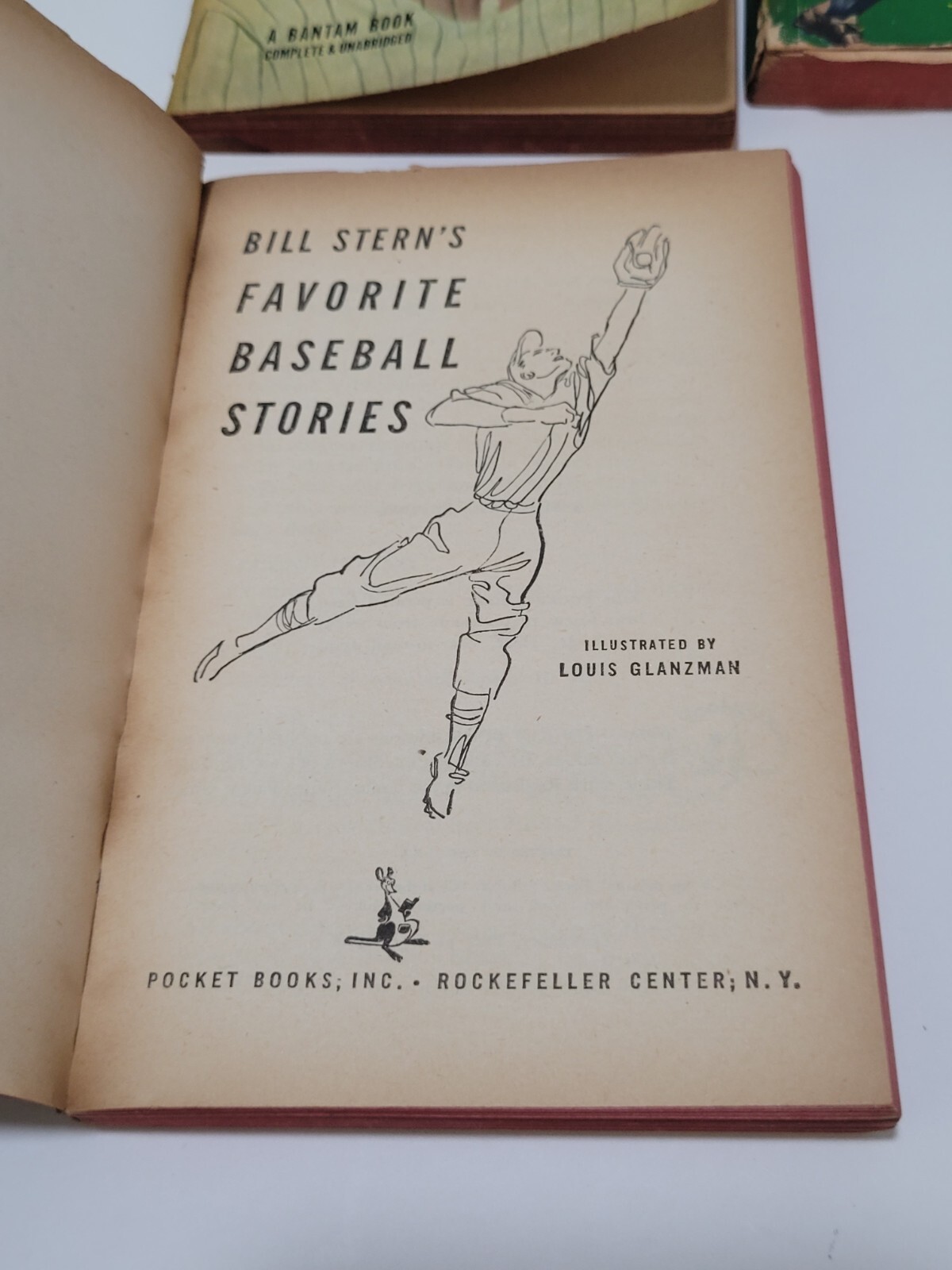 Vintage Baseball Book Lot of 7 (Babe Ruth, Joe DiMaggio, Bill Stern ...