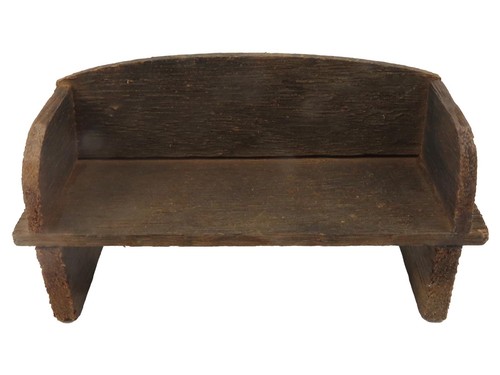 Dolls House Pioneer Wagon Bench Rustic Wooden Porch Seat Garden Camp ...