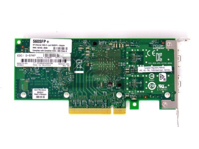 HP 560SFP+ 10GB DUAL PORT SFP+ Ethernet Adapter 669279-001 665249-B21 ...
