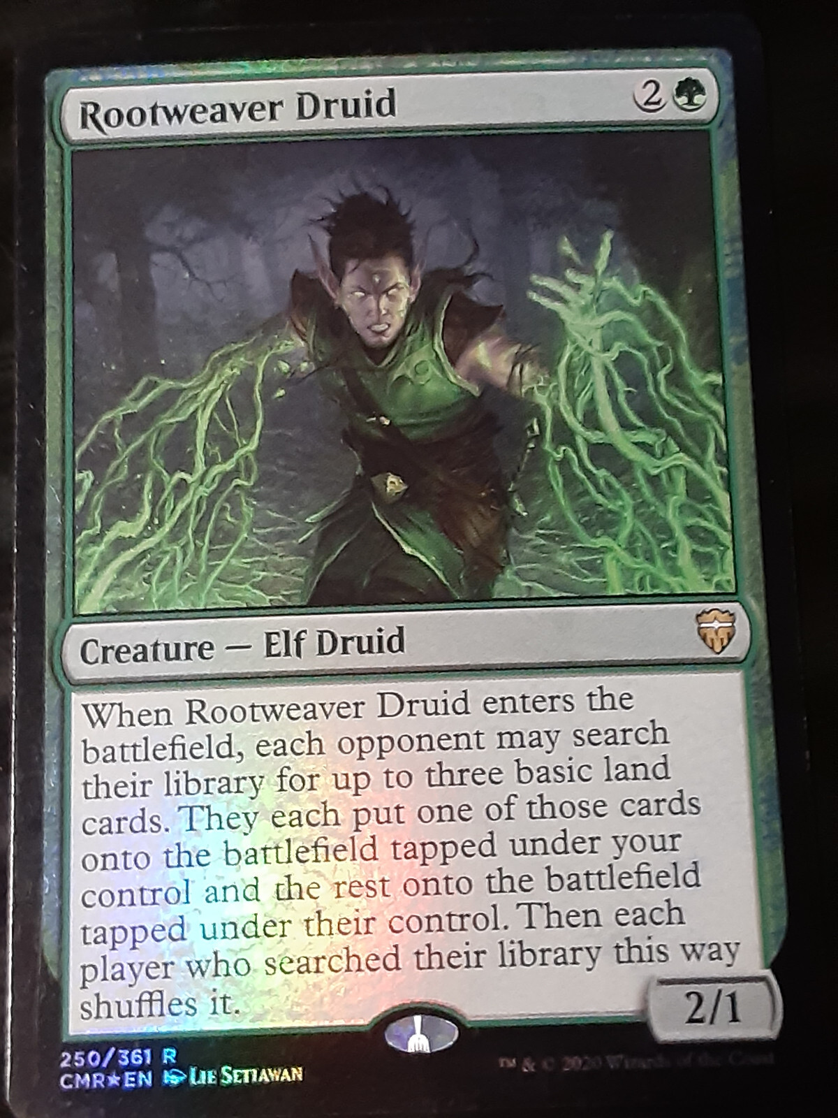 Rootweaver Druid FOIL , Commander Legends , NM ,MTG,FREE SHIPPING | eBay