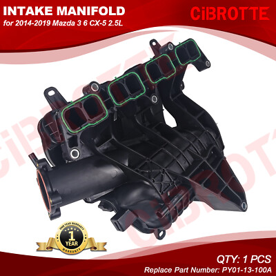 ⭐Engine Intake Manifold w/ Seal for 2014-2019 Mazda 3 6 CX-5 2.5L PY01 ...