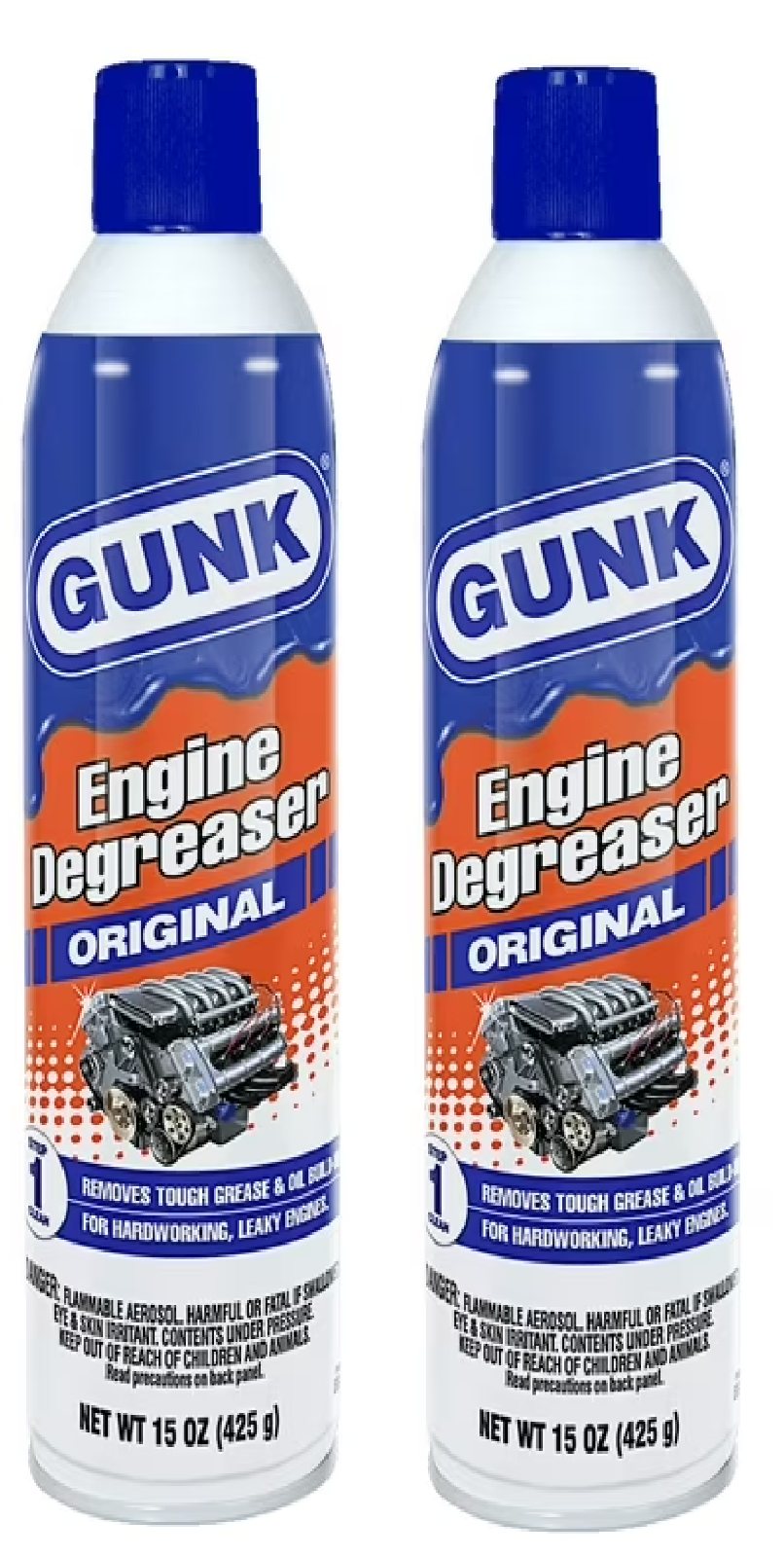 Gunk EB1CA Engine Degreaser, Penetrant, 15 oz, 2Pack | eBay