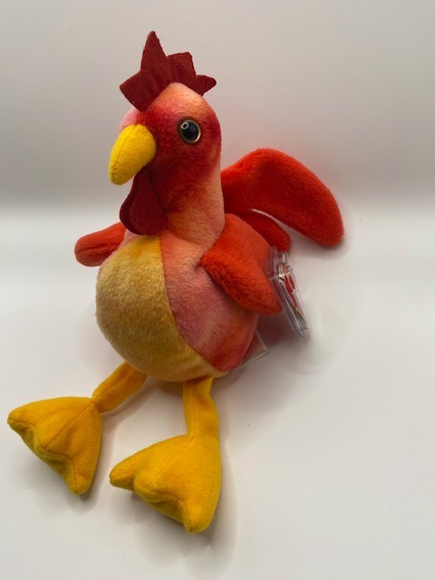TY Beanie Babies Strut Rooster Chicken Original Rare 1996 New Mint ...