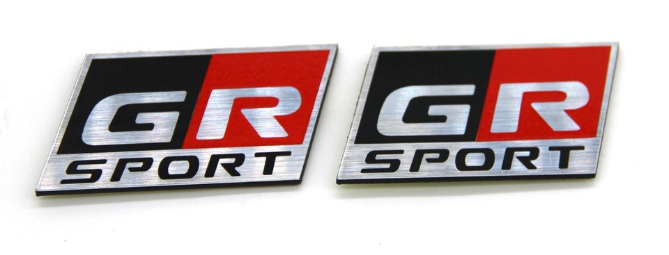 GR sport Logo Emblem Badge for Black Door Toyota Hilux Revo Fortuner ...