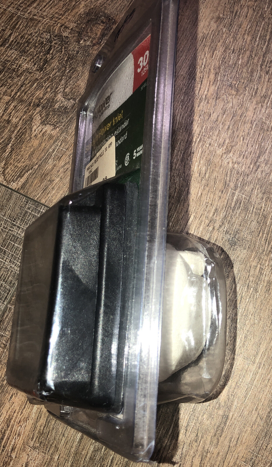 PARK POWER MARINCO 301ELRV.BLK 30 AMP / 125 VOLT STANDARD POWER INLET ...