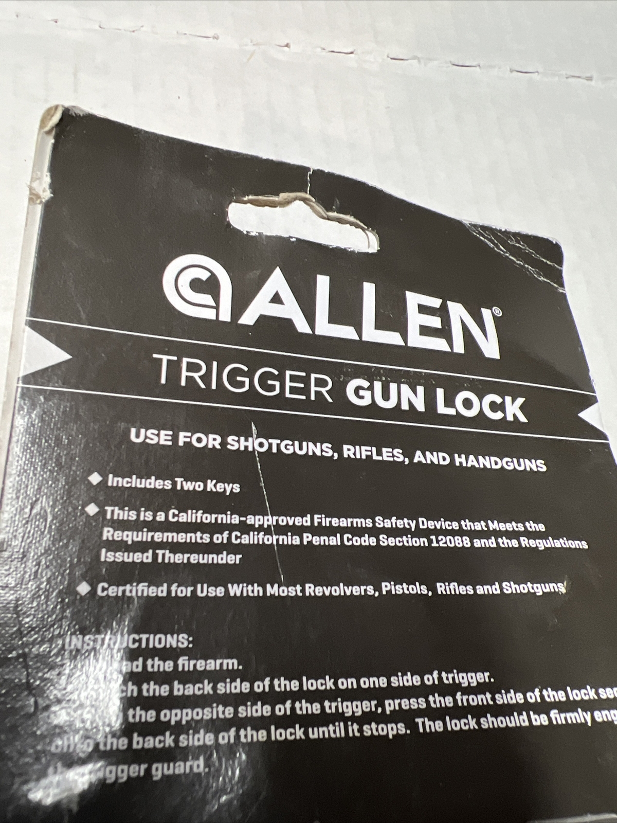 2 Allen Trigger Gun Lock Keyed Black 15415 for sale online | eBay