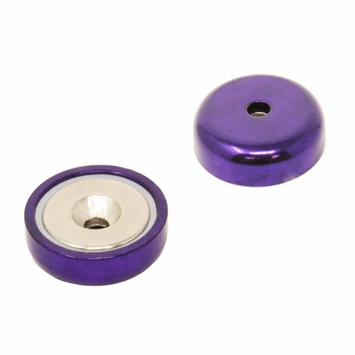 25mm Dia A type NEODYMIUM pot aimant-violet (Pack de 1) 5055641284628 ...