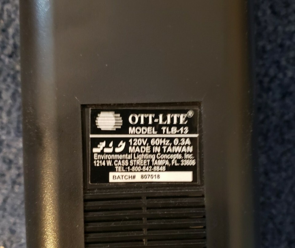 Vintage 80s Ott-lite folding lamp Model Tlb-13 black | eBay