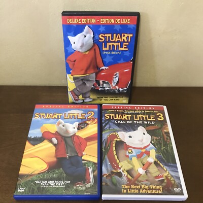 Lot of 3 DVDs: Stuart Little, Stuart Little 2, Stuart Little 3 Call of ...