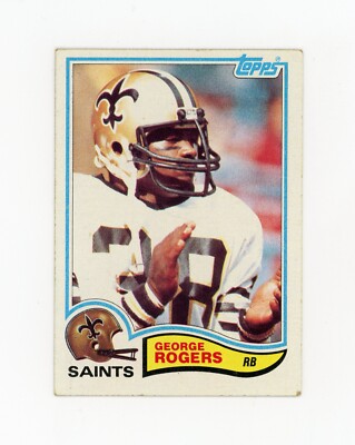 GEORGE ROGERS 1982 Topps Rc #410 New Orleans Saints JM | eBay