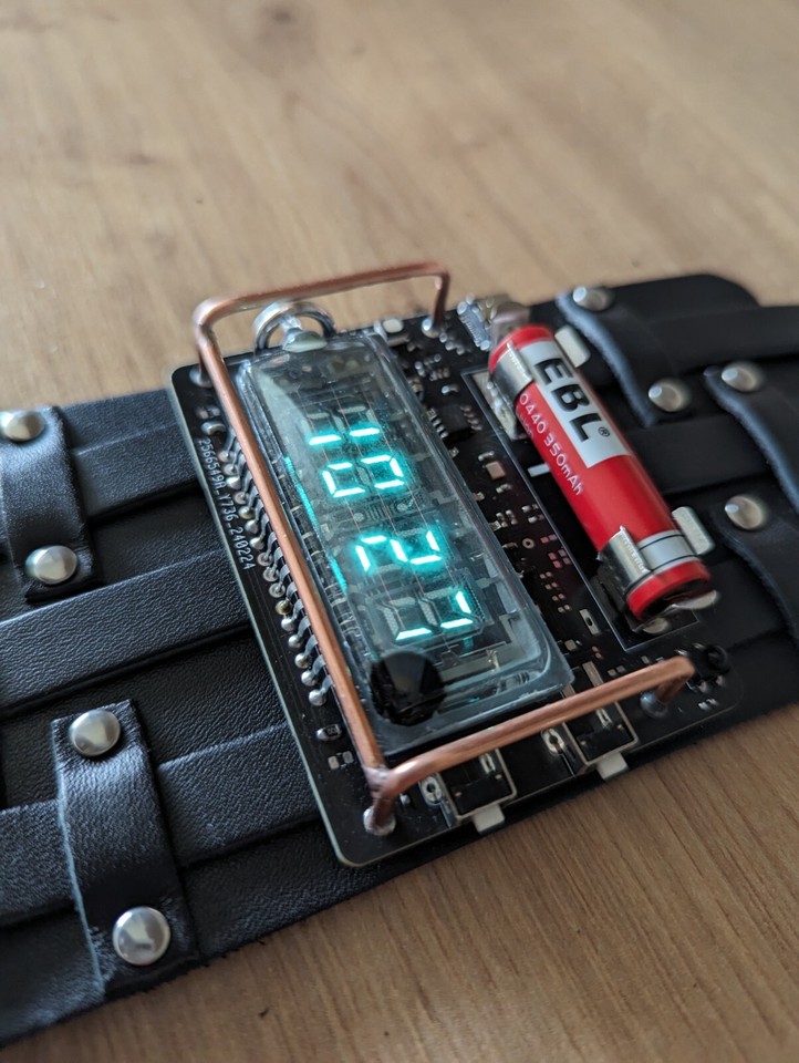 NIXIE VFD ERA WRIST WATCH BASED ON VFD TUBE IVL2-7/5 NEW type C || auto ...