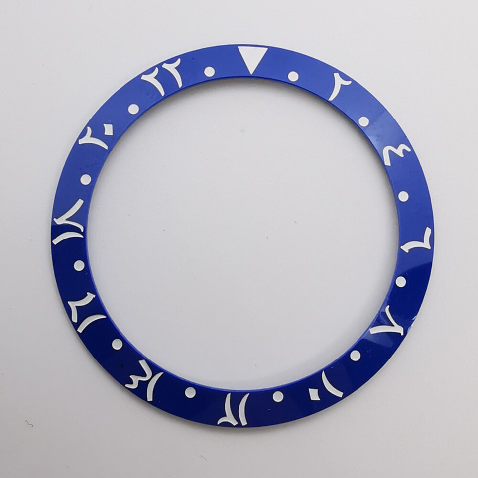 38mm ceramic watch bezel insert black blue green gray brown fit 40mm ...